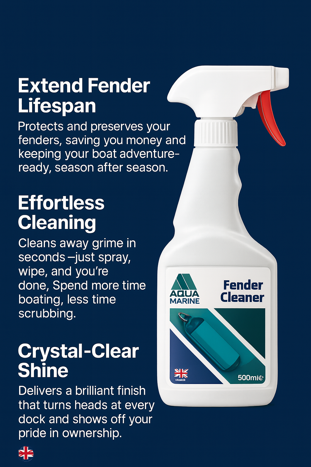 Aqua Marine Boat Fender Cleaner 500ml - Boat Fenders Direct